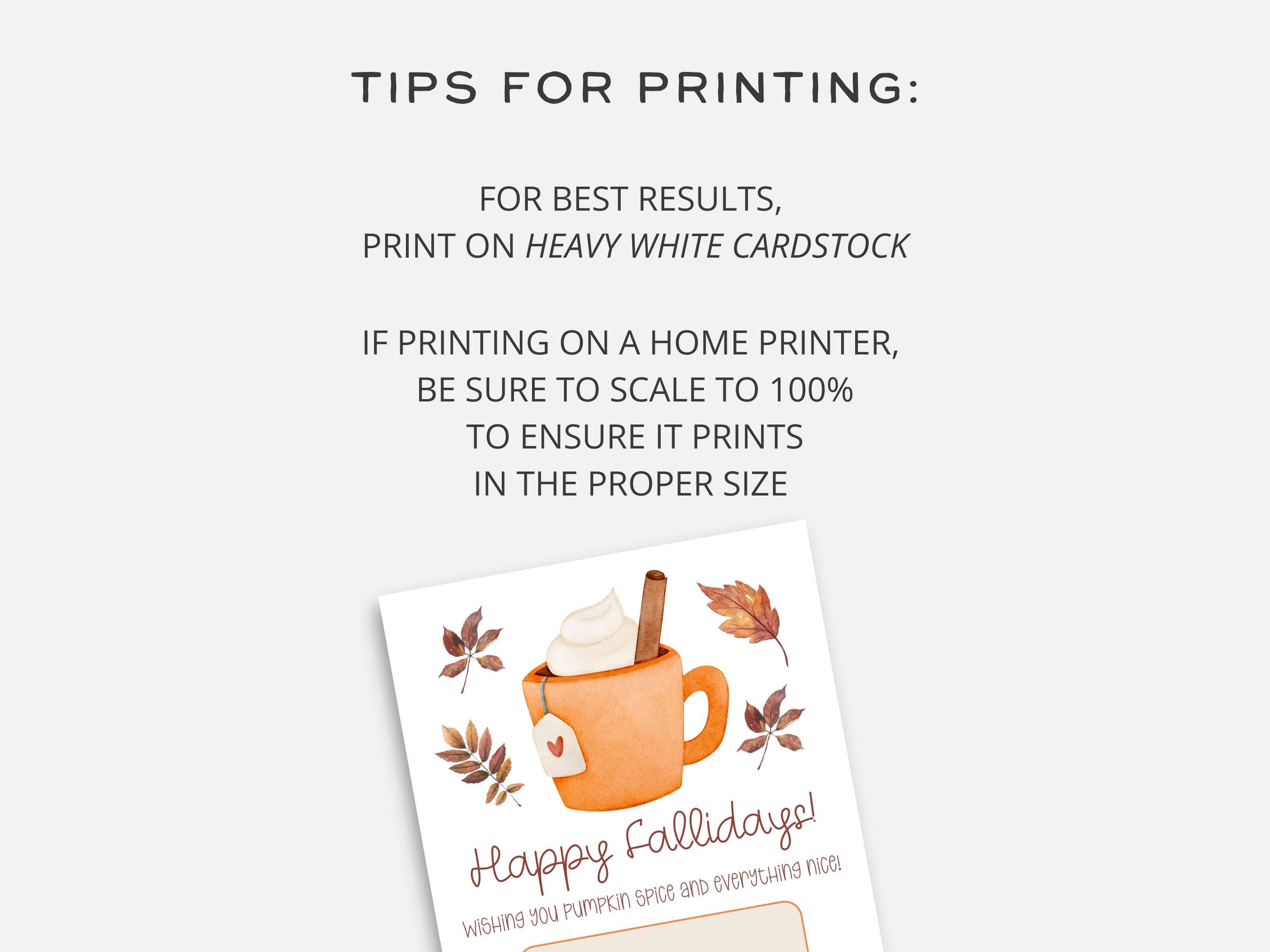 Pumpkin Spice Latte Fall Gift Card Holder, Fall Appreciation Gift for ...