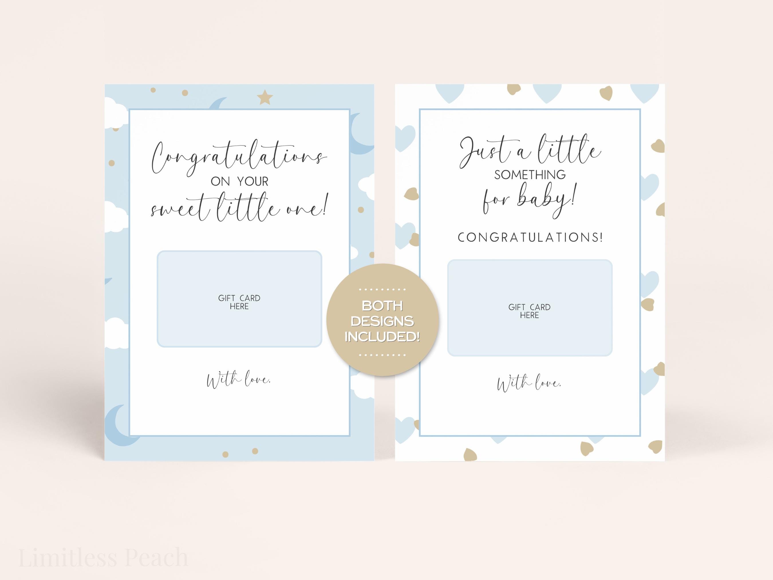 Baby Shower Gift Card Holder Printable Card for Boy Baby Shower Card ...