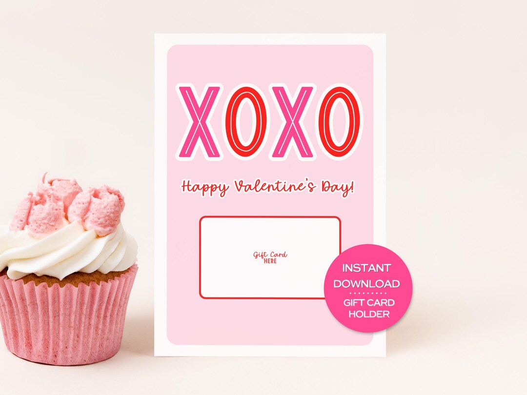 Valentine Gift Card Holder Printable Valentine Gift Card Holder for ...