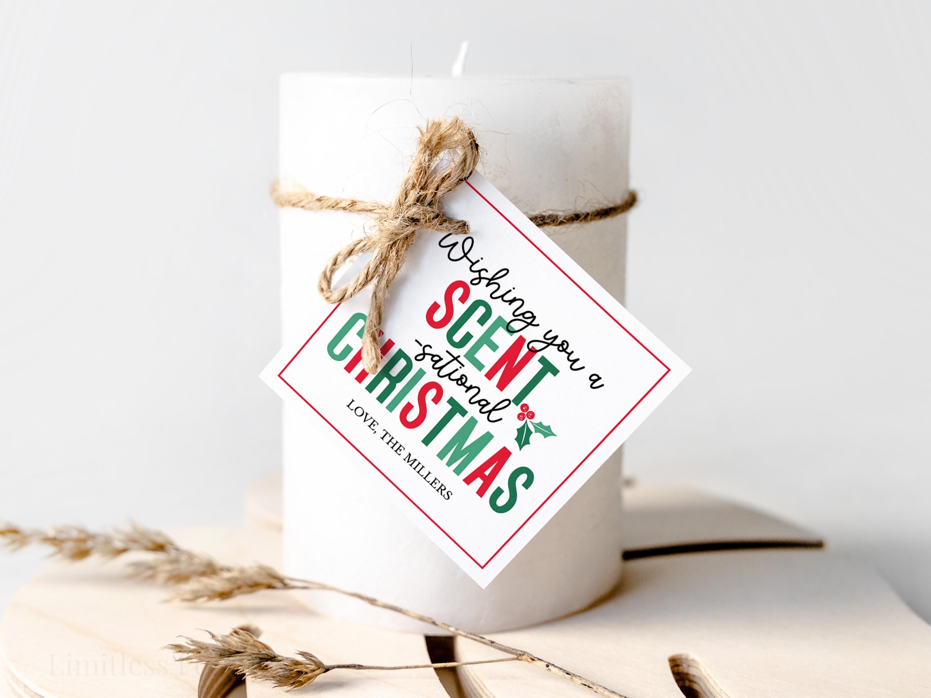 Christmas Scented Candle Tag Printable Scent-sational Holiday Tag for ...