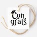 Congrats Graduation Tag, Printable Graduation Tag for Graduates, High ...