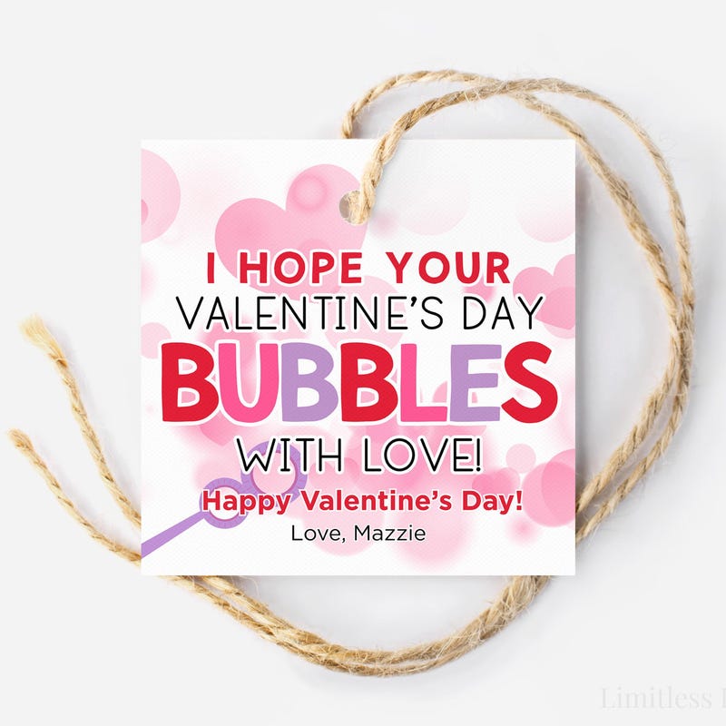 Valentine Bubbles - Etsy