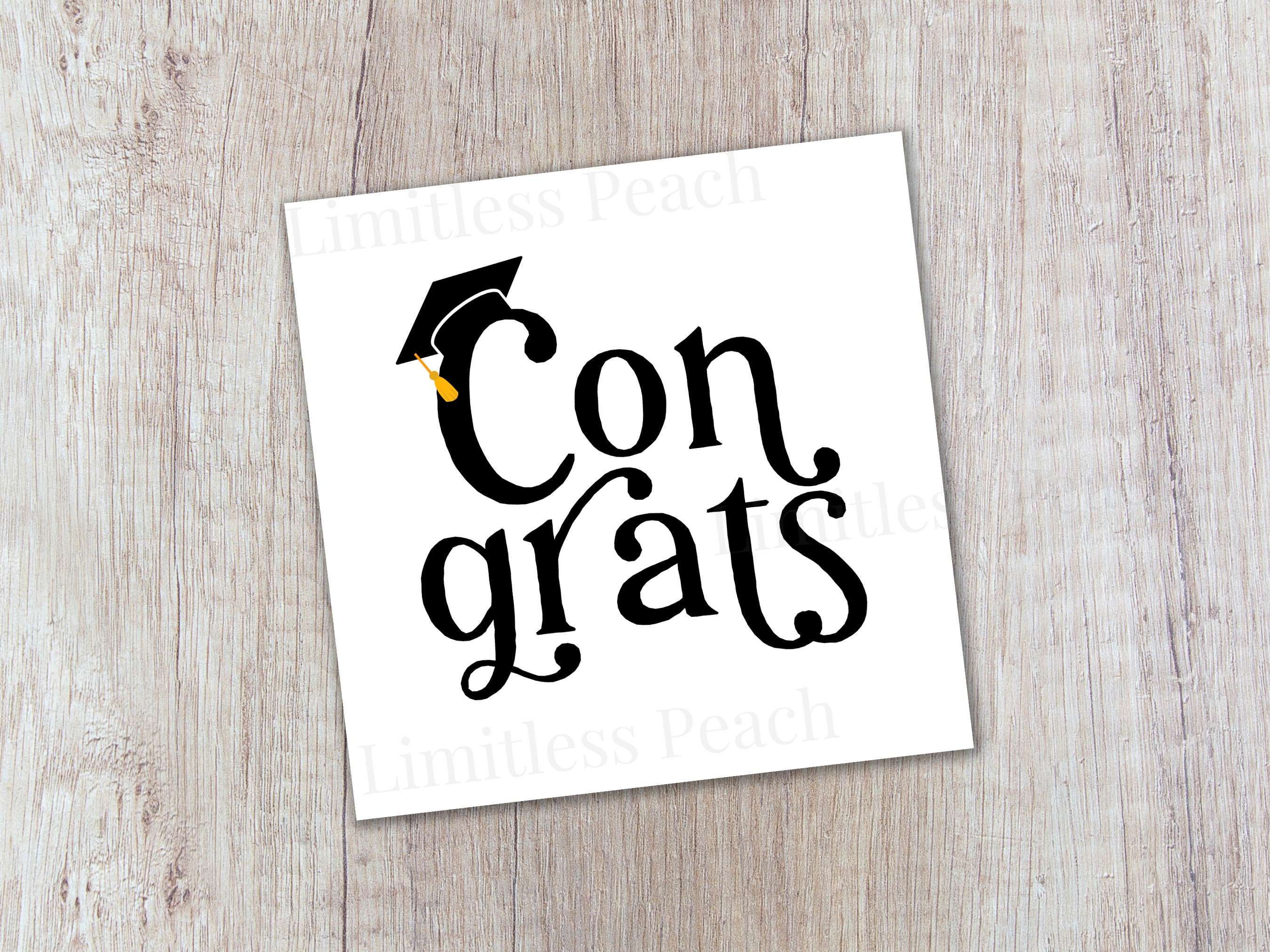 Congrats Graduation Tag, Printable Graduation Tag for Graduates, High ...