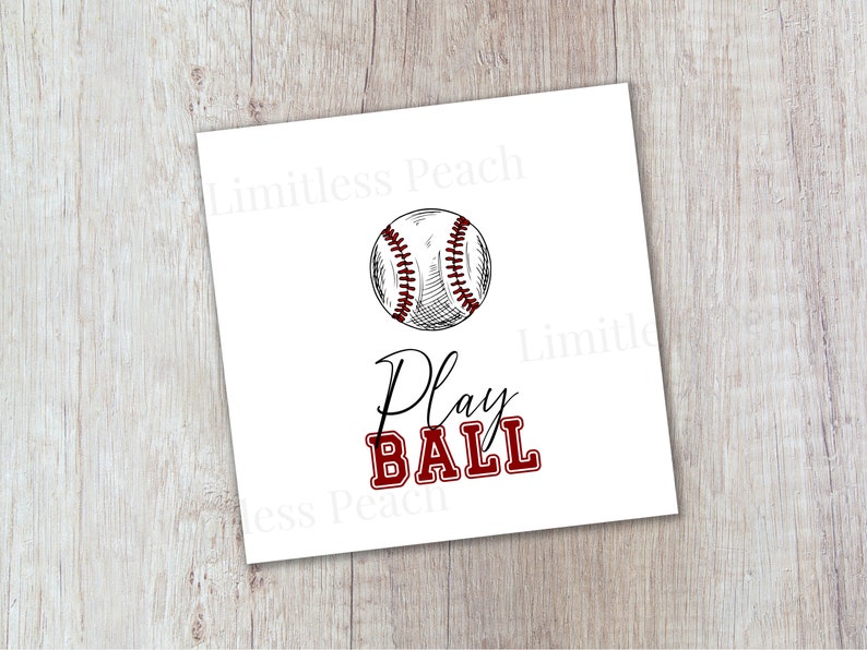 Printable Baseball Gift Tag for Game Day, Party Favor Tag for Baseball ...