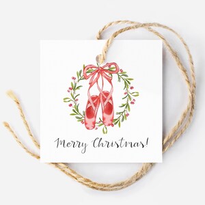 Dance Christmas Gift Tag Printable Dance Teacher Tag for Dance Class ...