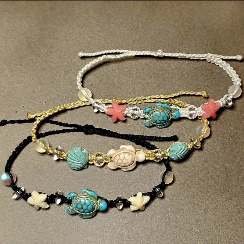 Sea Turtle Bracelet - Etsy