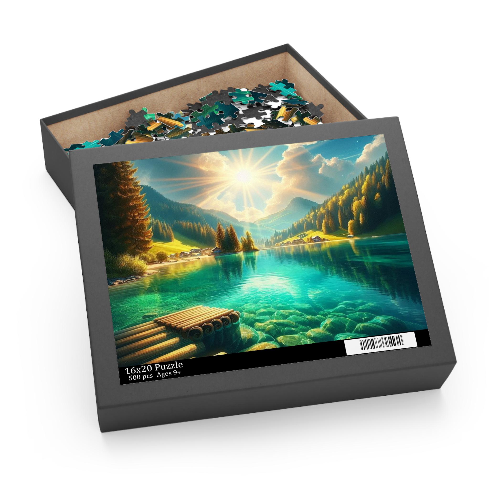 Scenic Lake Puzzle | 500-piece Nature Artwork - Etsy