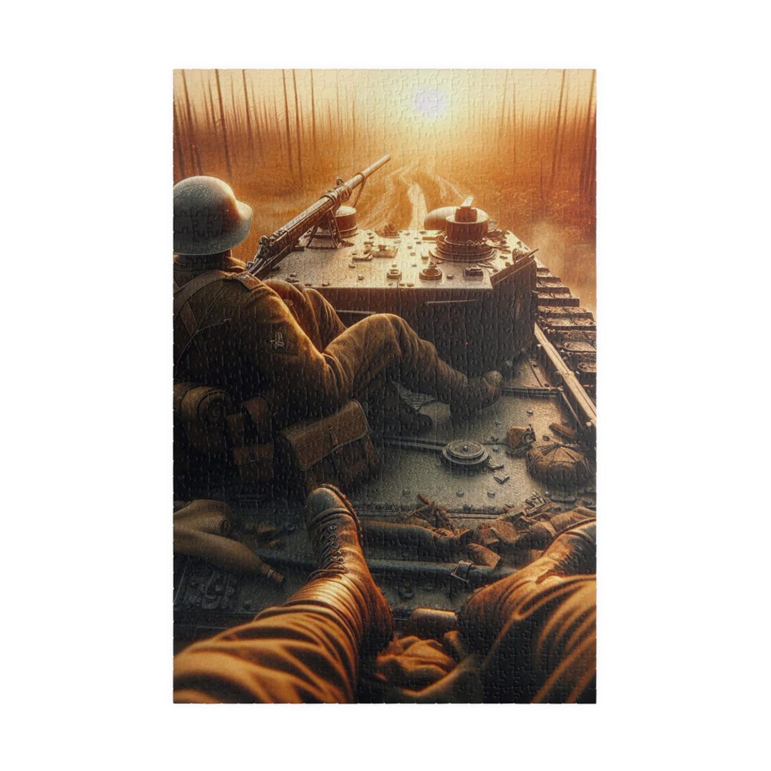 Military Tank Puzzle, War-themed Keepsake (1014-piece) - Etsy