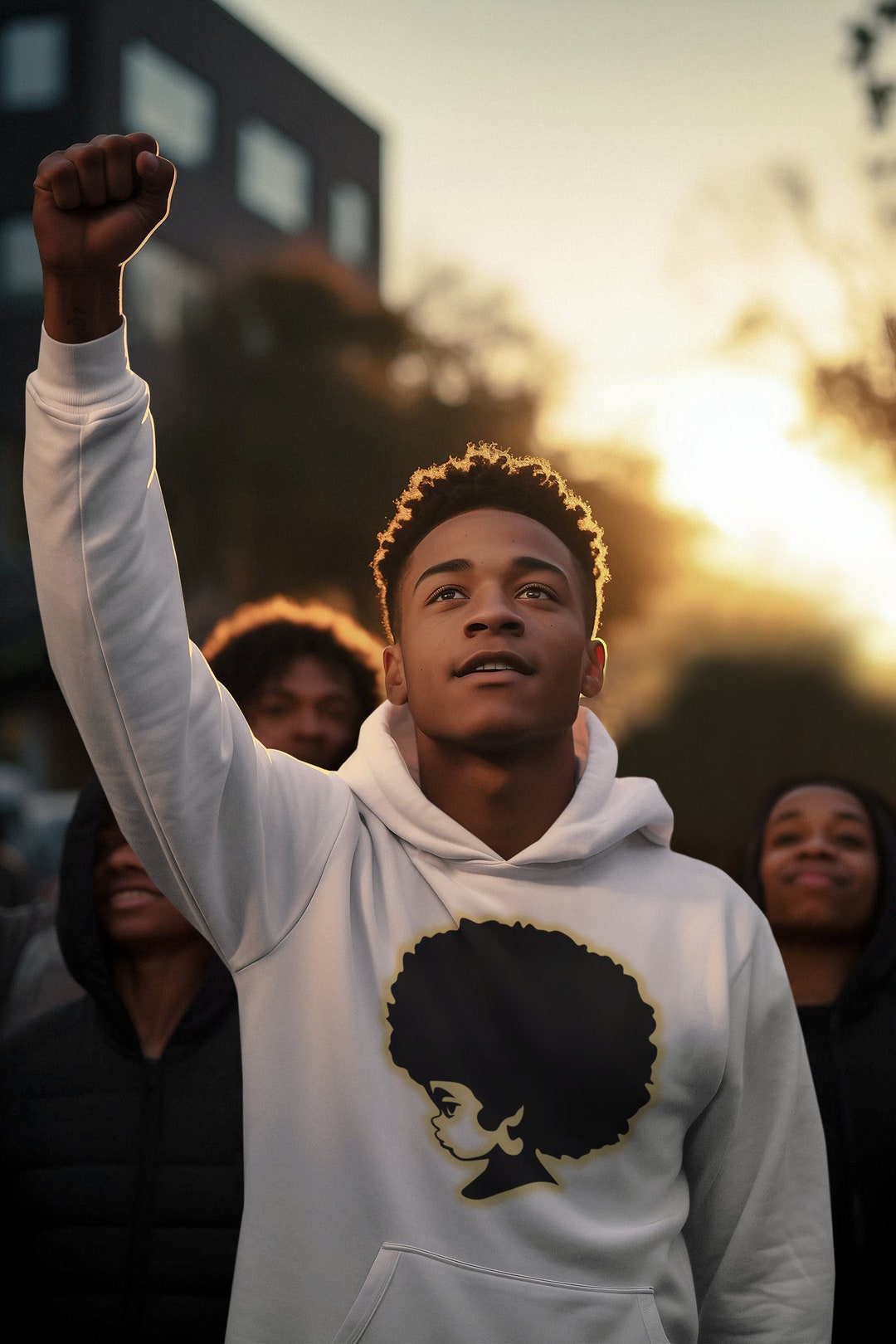Afrolife Gold Afroboy NUBLEND® Hooded Sweatshirt - Etsy