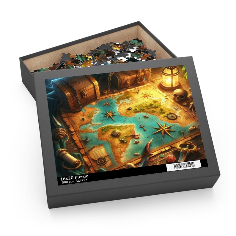 Adventure Map Puzzle | Unique 500-piece Jigsaw, Perfect Gift for ...