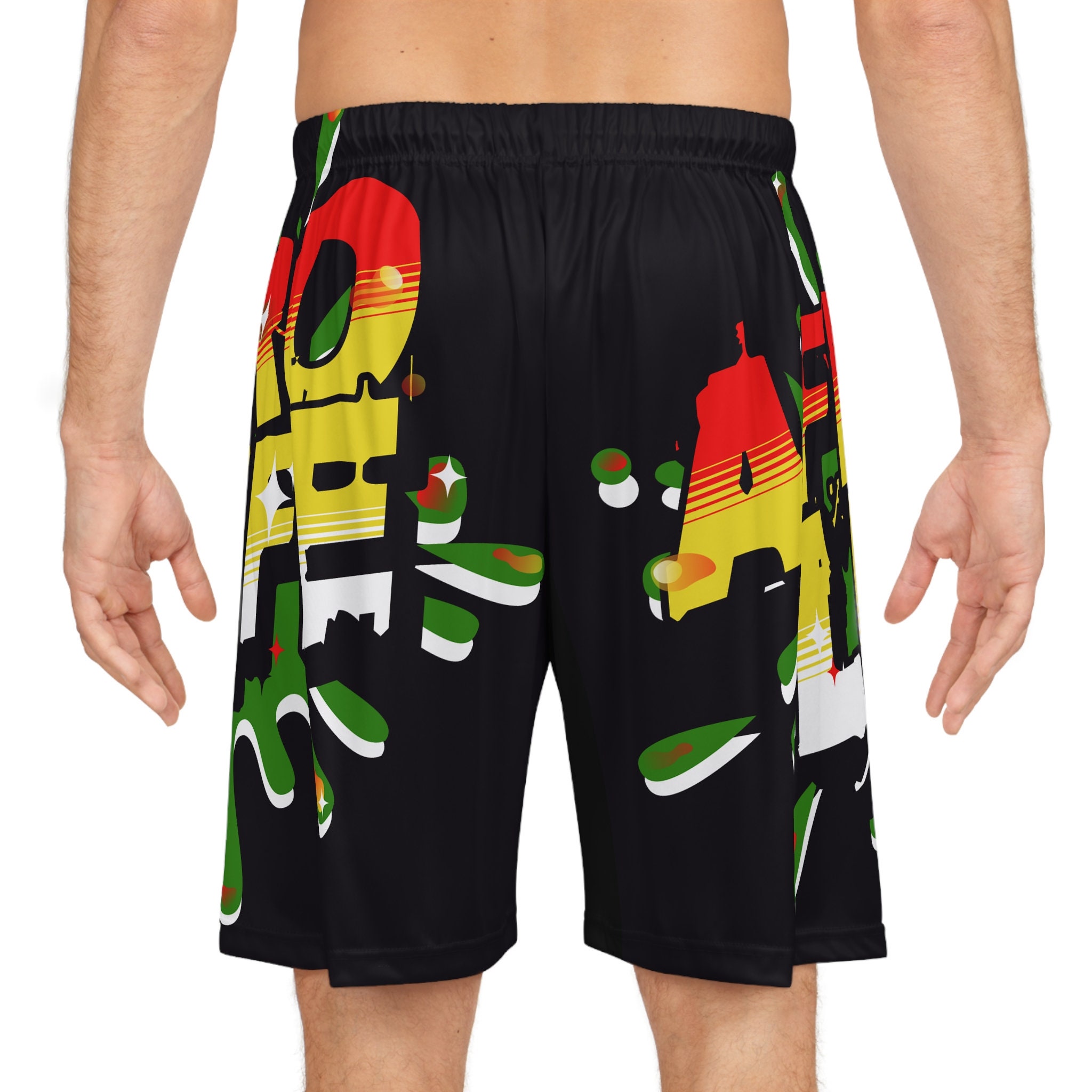 Afro Life Slime Basketball Shorts AOP - Etsy