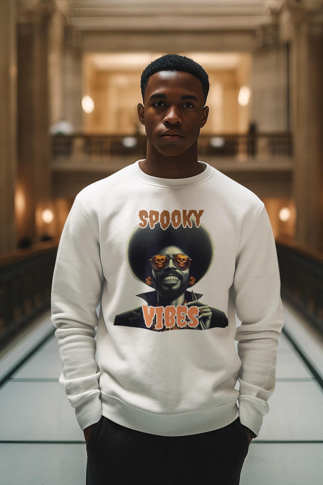 Halloween Gear Spooky Vibes Season Winter Wear Cozy Heavy Blend ...