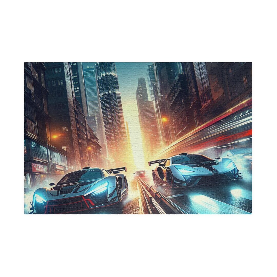 1014 Piece Racing Car Puzzle, High-quality Jigsaw for Car Lovers, Gift ...