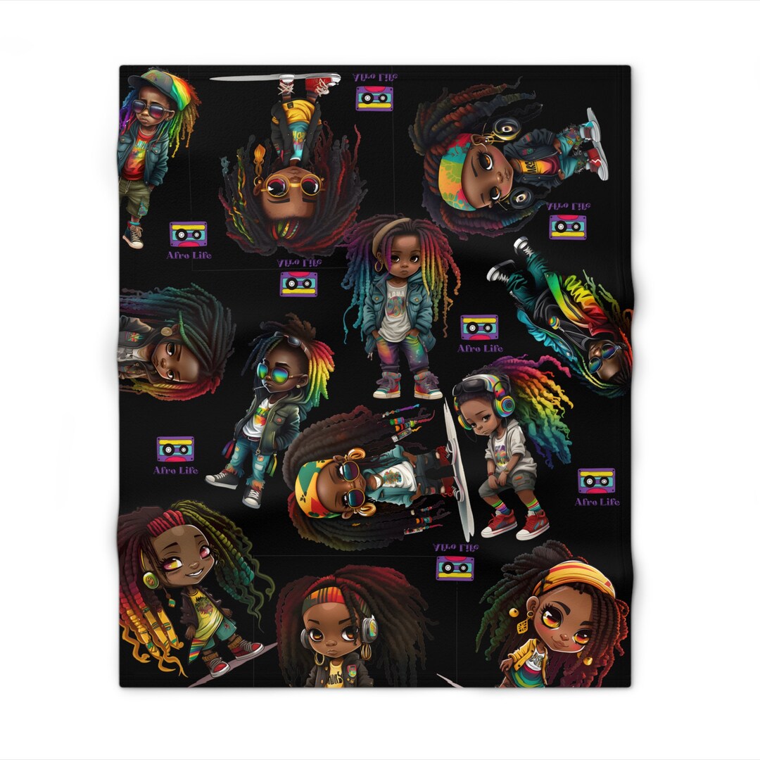 Afrolife the Afro Life Throw Blanket - Etsy