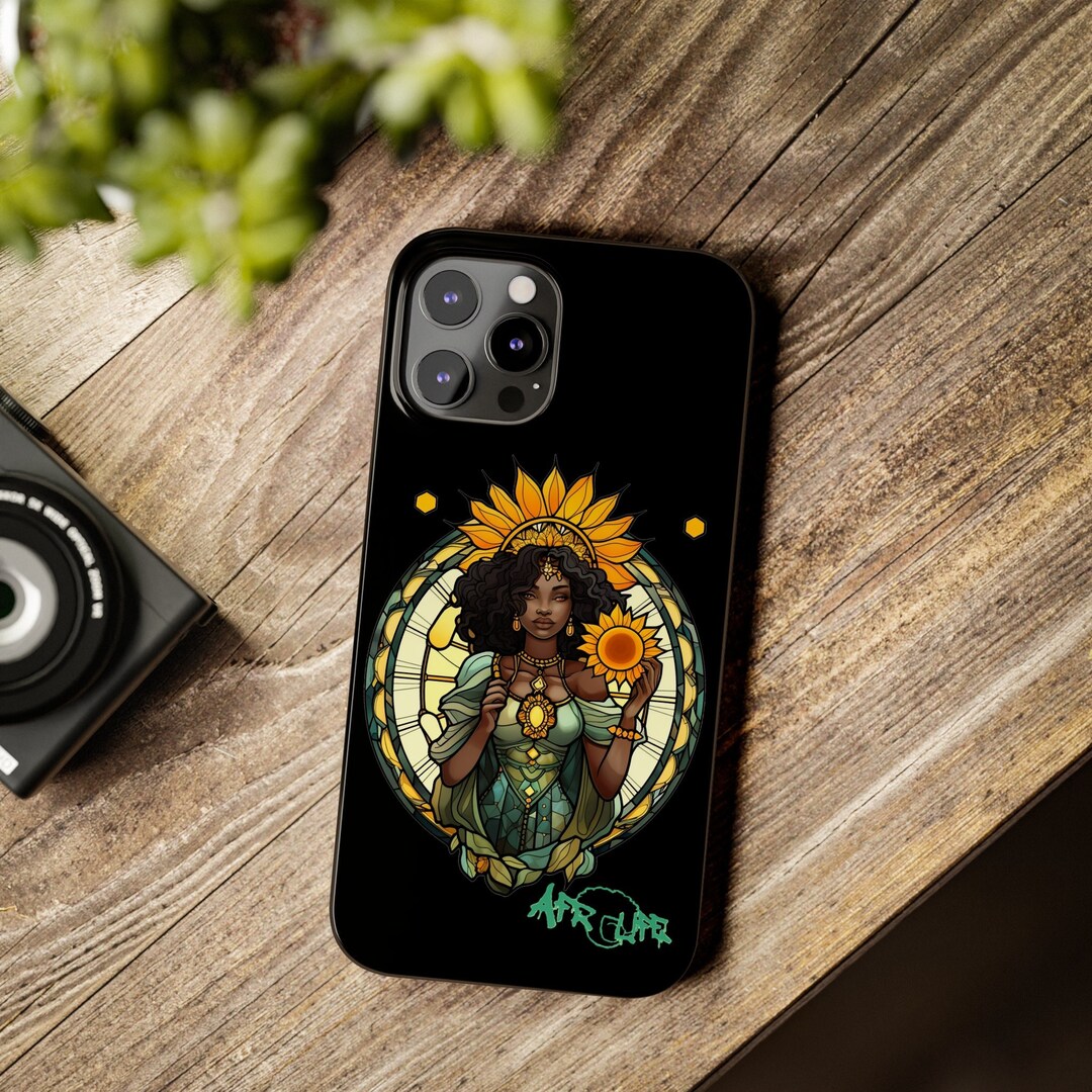 Afrolife Afro Queen Sunflowers Slim Phone Cases - Etsy