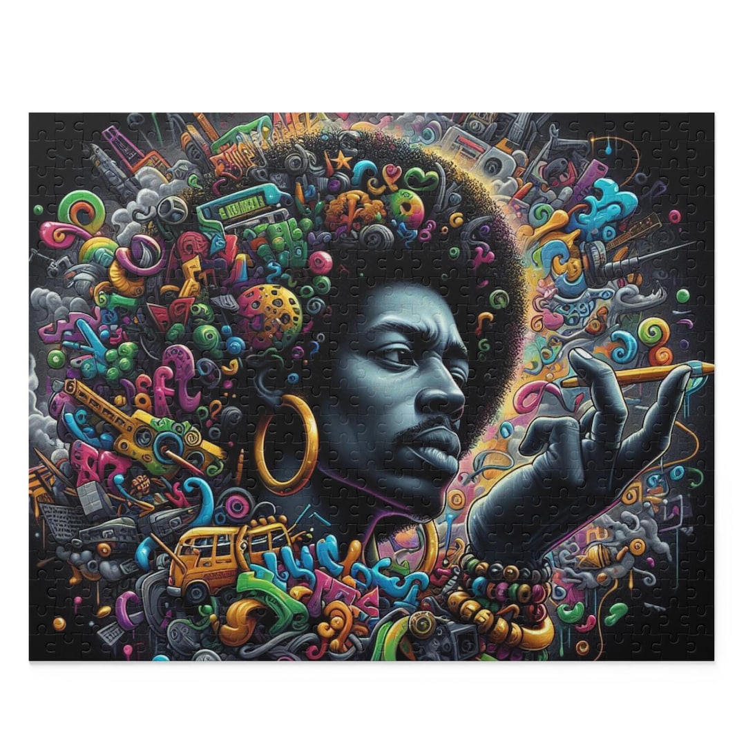 Iconic Music Vibe Puzzle, Colorful Art, 500-piece Jigsaw - Etsy