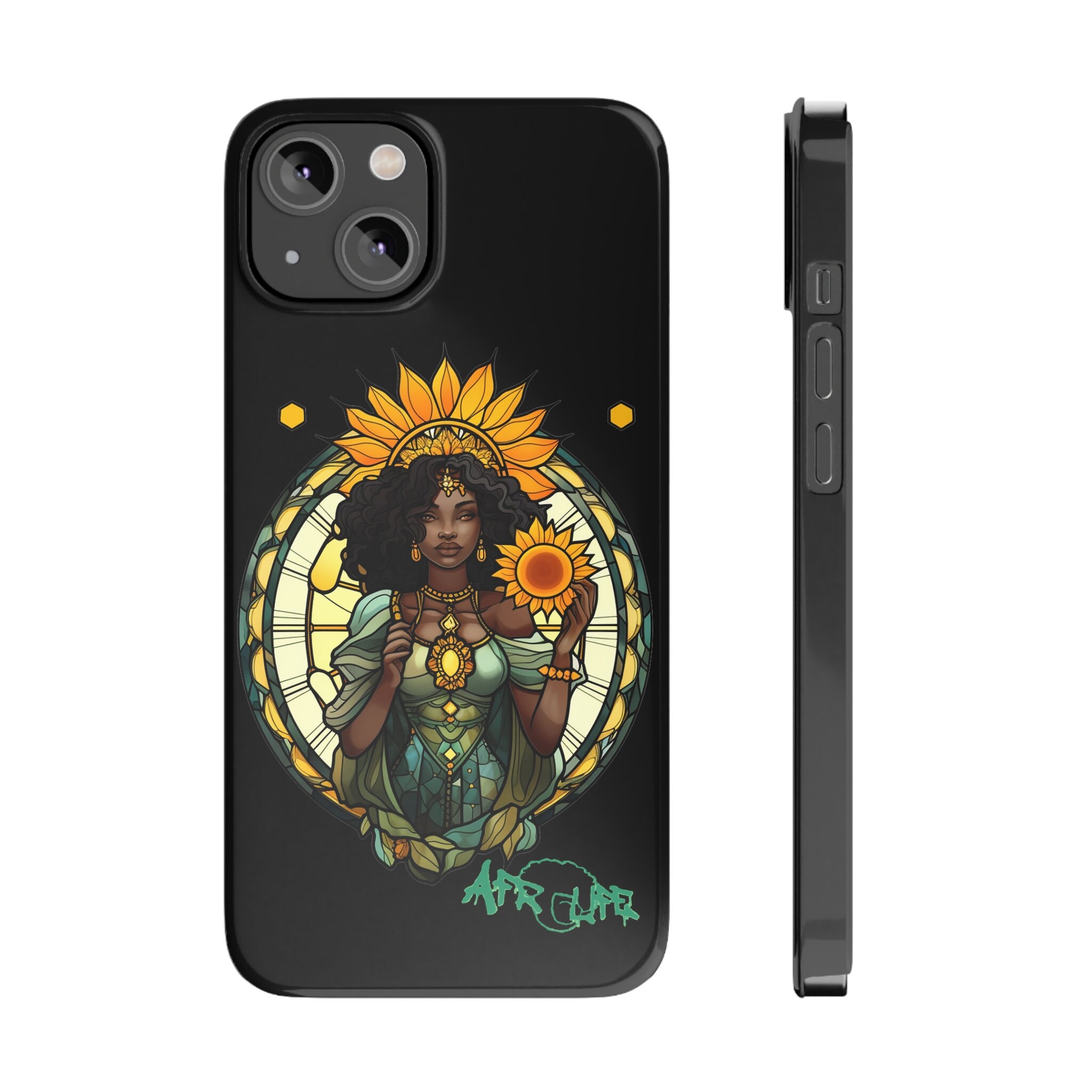 Afrolife Afro Queen Sunflowers Slim Phone Cases - Etsy