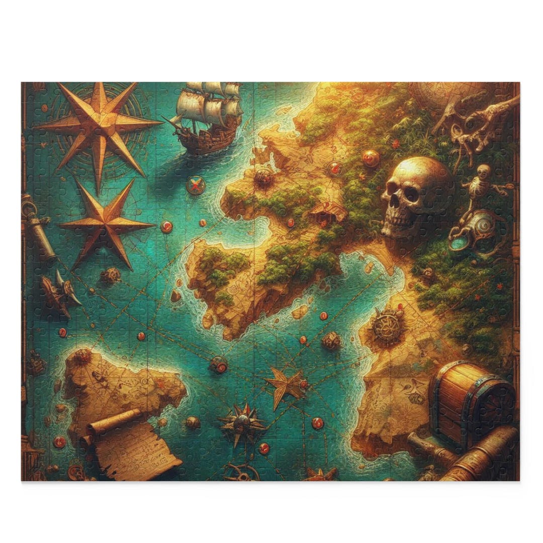 Pirate Treasure Map Puzzle (500-piece) | Adventure Gift for Adults ...