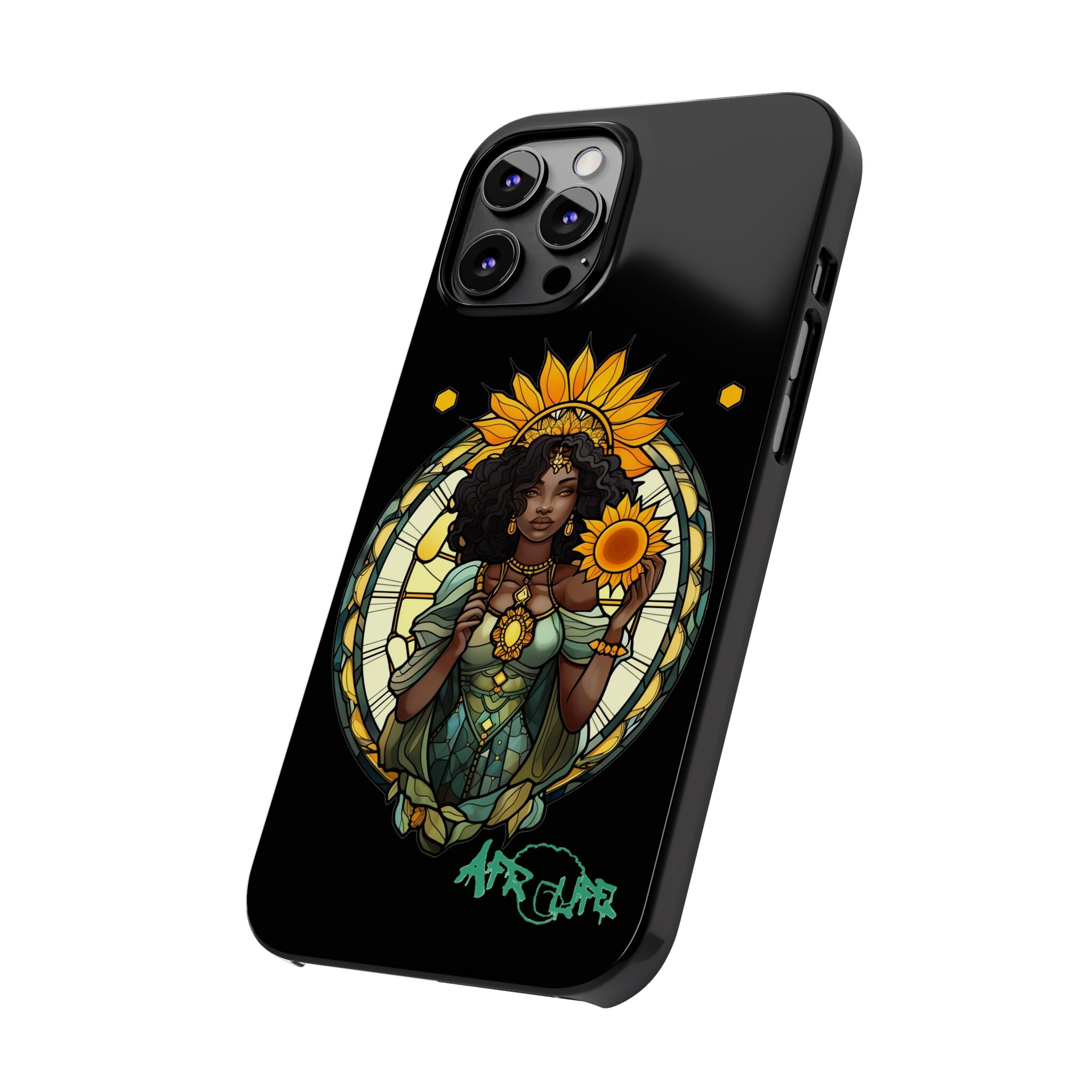 Afrolife Afro Queen Sunflowers Slim Phone Cases - Etsy