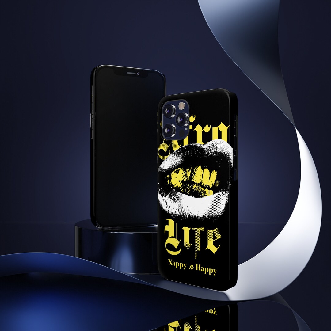 Afrolife Black Gold Grill Slim Phone Cases - Etsy