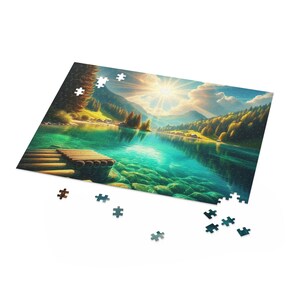 Scenic Lake Puzzle | 500-piece Nature Artwork - Etsy