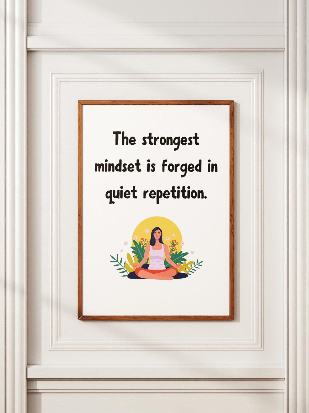 Strong Mindset Printable Wall Art, Motivational Quote Poster, Mental ...