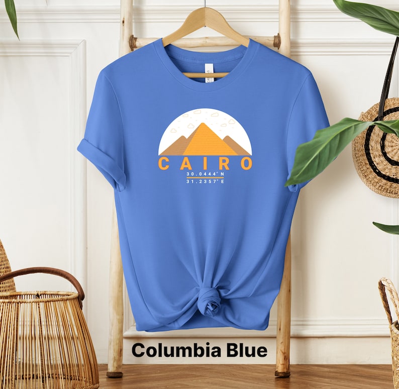 Egypt T-shirt, Pyramid Tee, Giza Souvenir, Egypt Travel Shirt, Pyramid ...