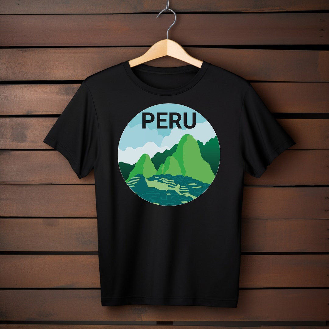 Peruvian Graphic T Shirt, Peruvian T-shirt, Souvenir Tee, Wonder of the ...