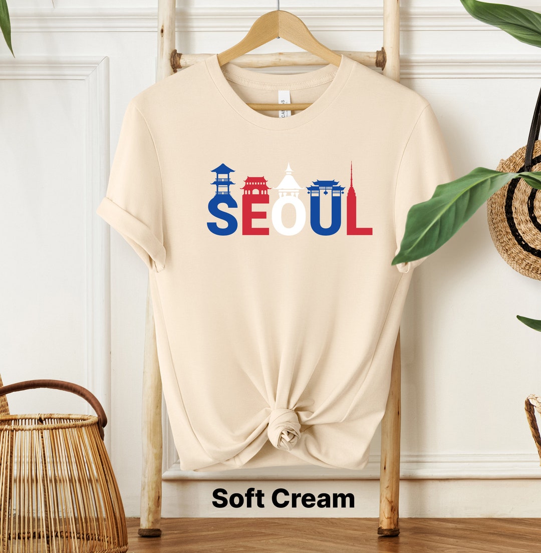 Seoul-inspired T-shirt: Stylish Urban Tee, South Korea Travel Souvenir, K-pop Fashion, Korean ...