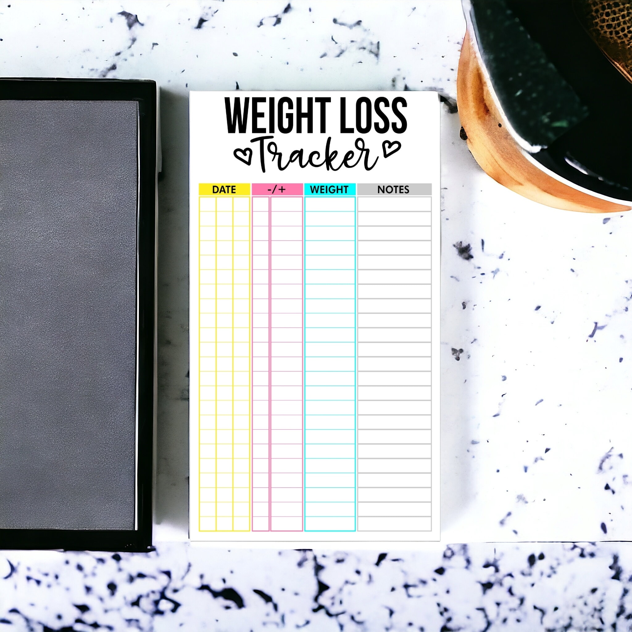 Digital Weight Loss Tracker Sheets Blank Trackers for Weight Loss Quick ...