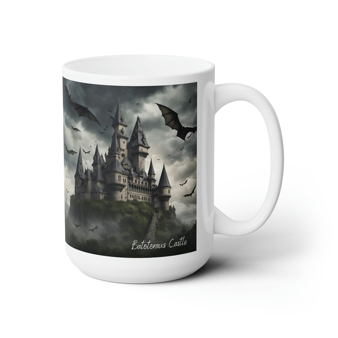Gifts for Bat Lovers of Castles Ceramic Mug 15oz - Gifts for Kids Gifts ...