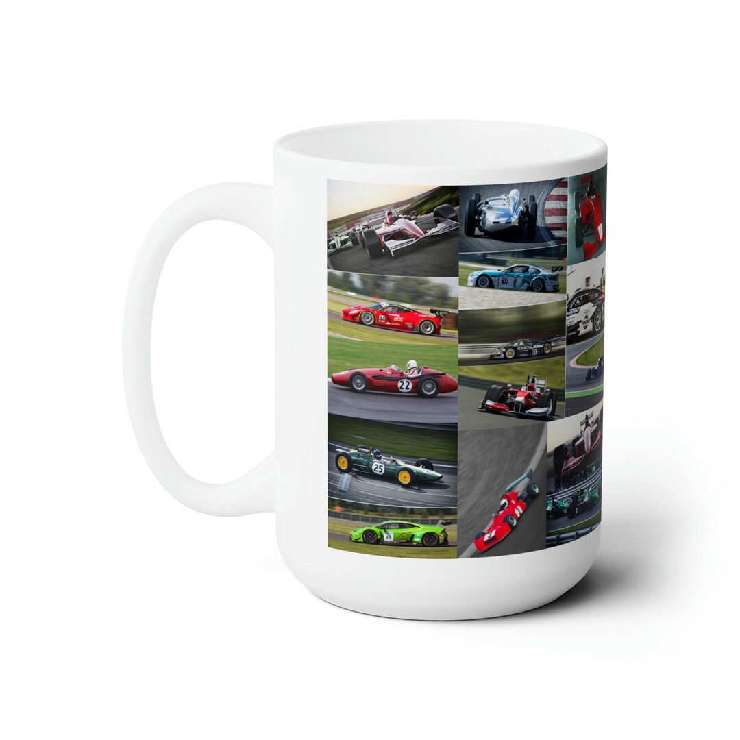 Race Cars Coffee Mug Gifts for Him Ceramic Mug 15oz - Race Car ...