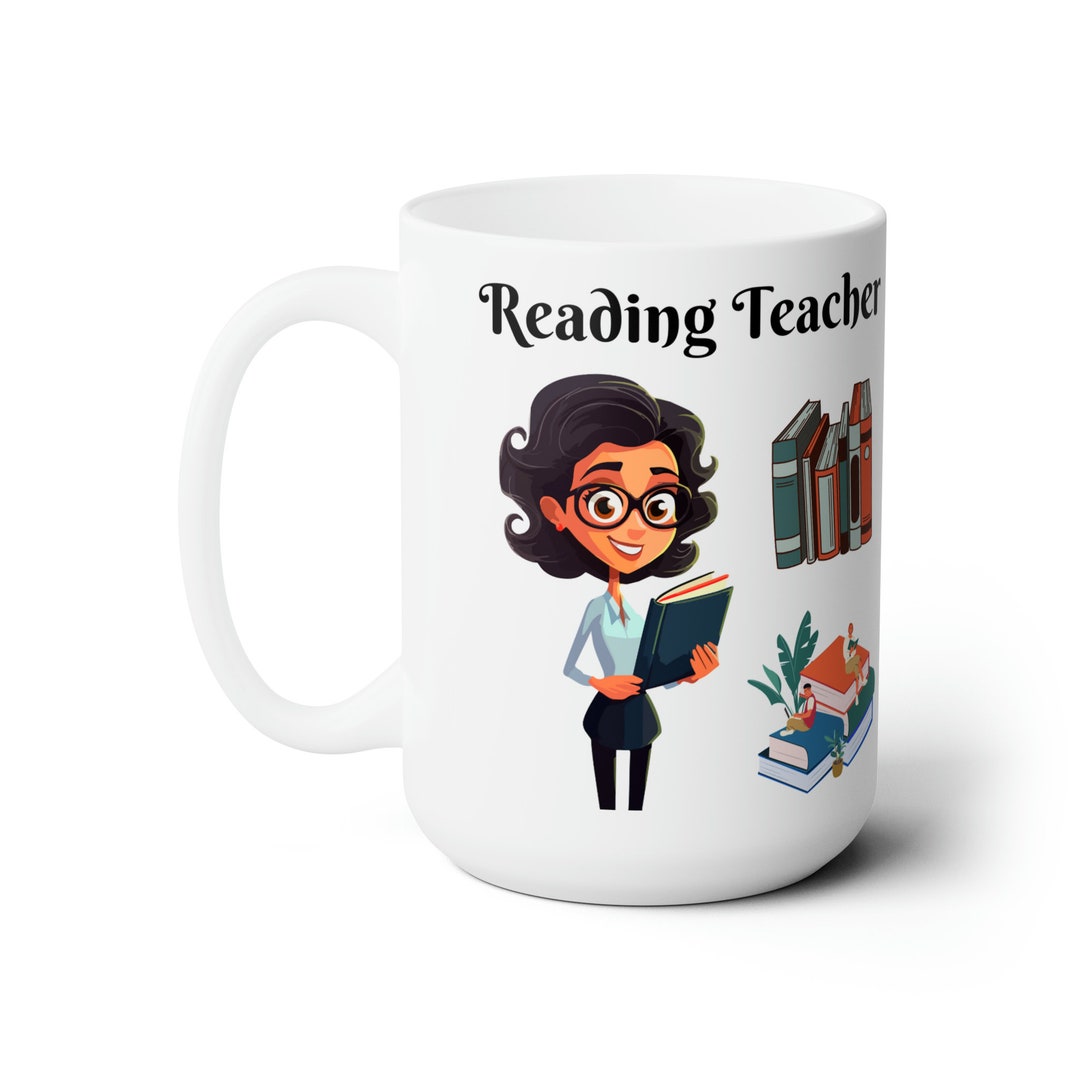 Reading Teacher Gifts for Teachers Ceramic Mug 15oz - Grade School ...
