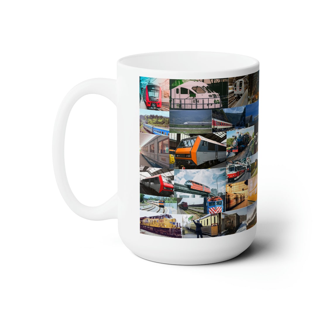 Trains Coffee Mug Train Conductor Gifts Ceramic Mug 15oz - Train ...