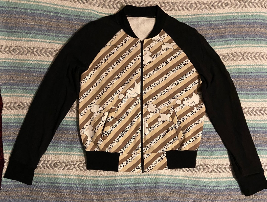Handmade Bomber Style Full Zip Sweater - Etsy