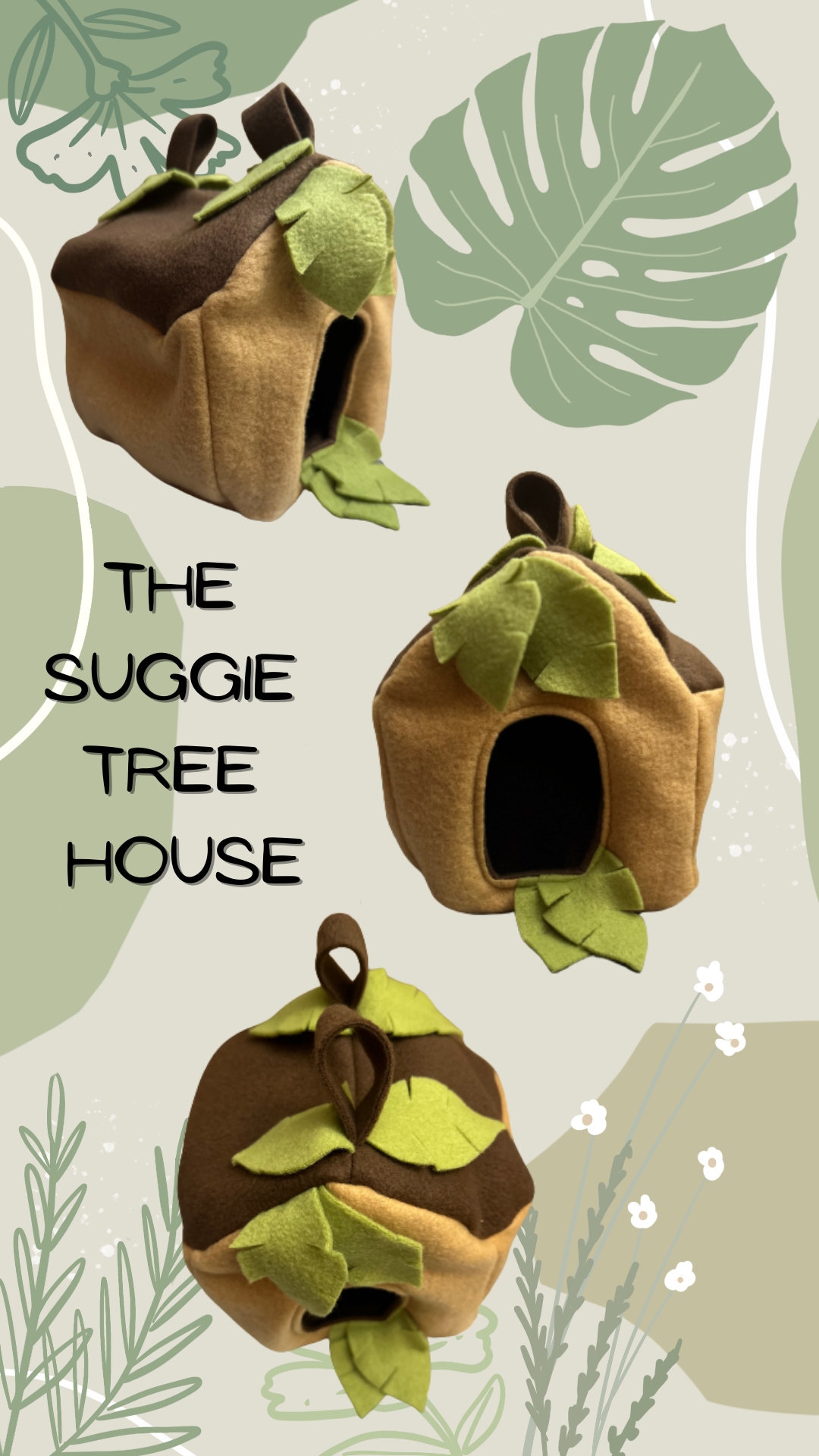 Leafy Tree Critter House - Sugar Glider, Rat - Etsy