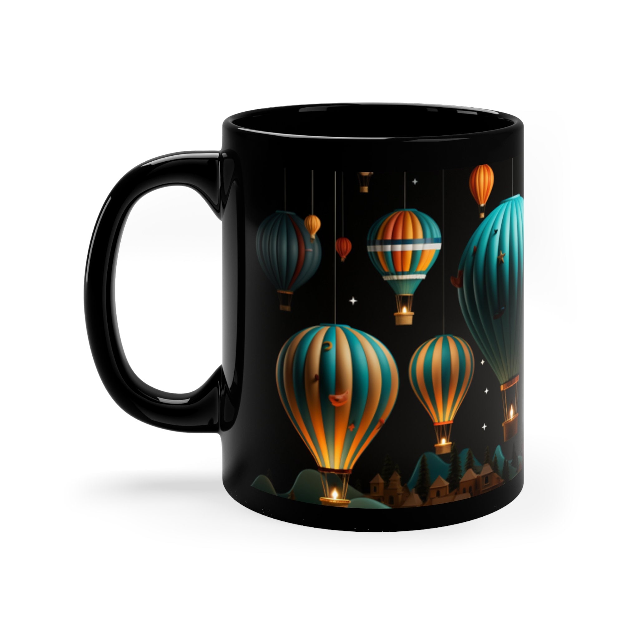 Hot Air Balloons Hot Air Balloon Mug Full Wrap Mug Coffee - Etsy