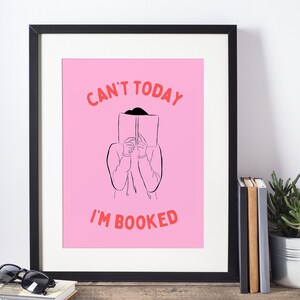 Cant Today Im Booked | Retro Quote | Digital Prints Art| Downloadable ...