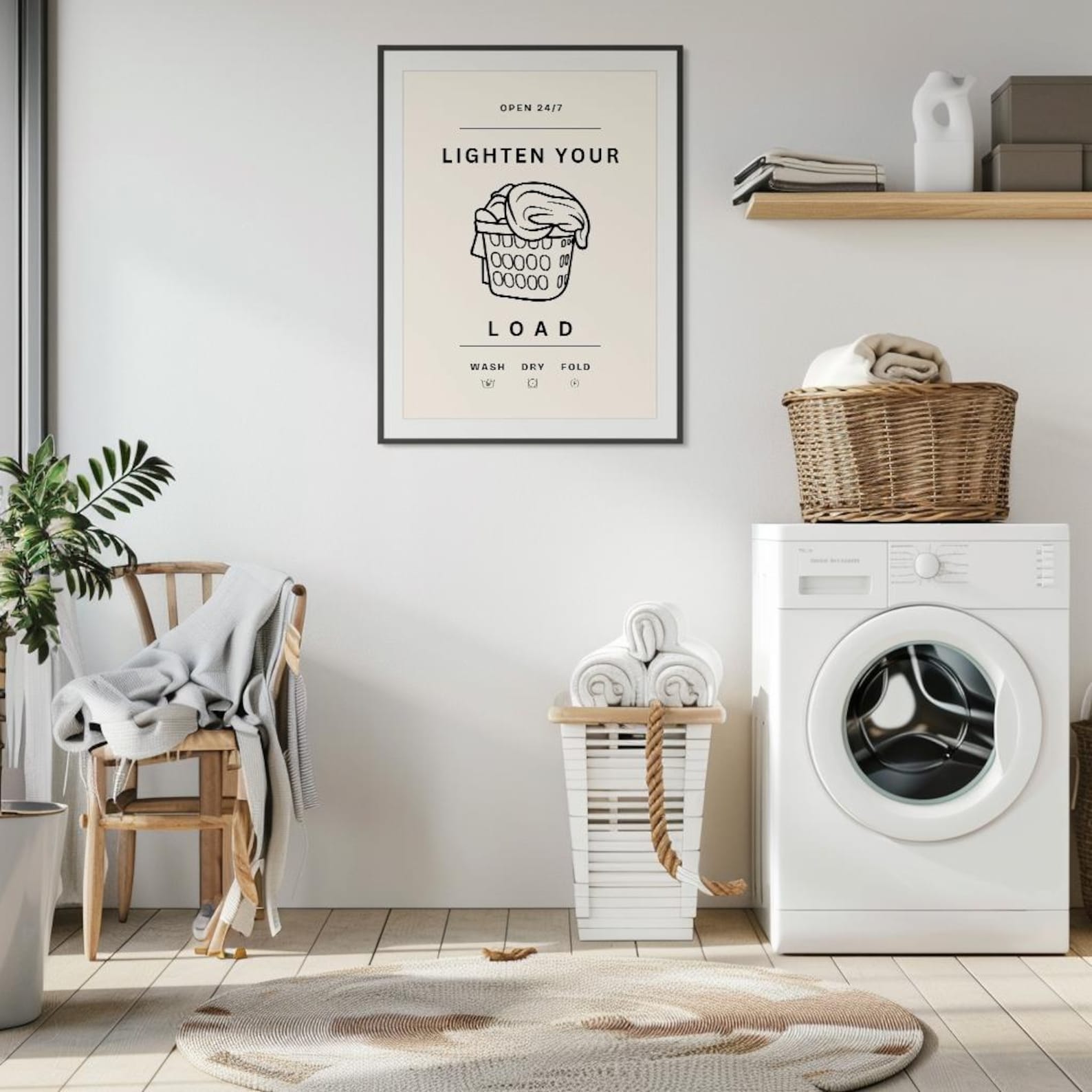 Funny Laundry Room Poster: Trendy Wash Room Art (digital Download) - Etsy