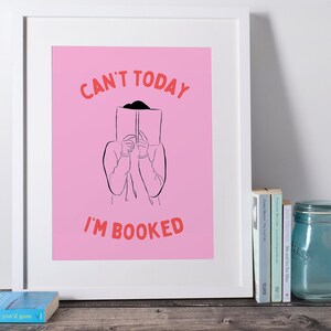 Cant Today Im Booked | Retro Quote | Digital Prints Art| Downloadable ...