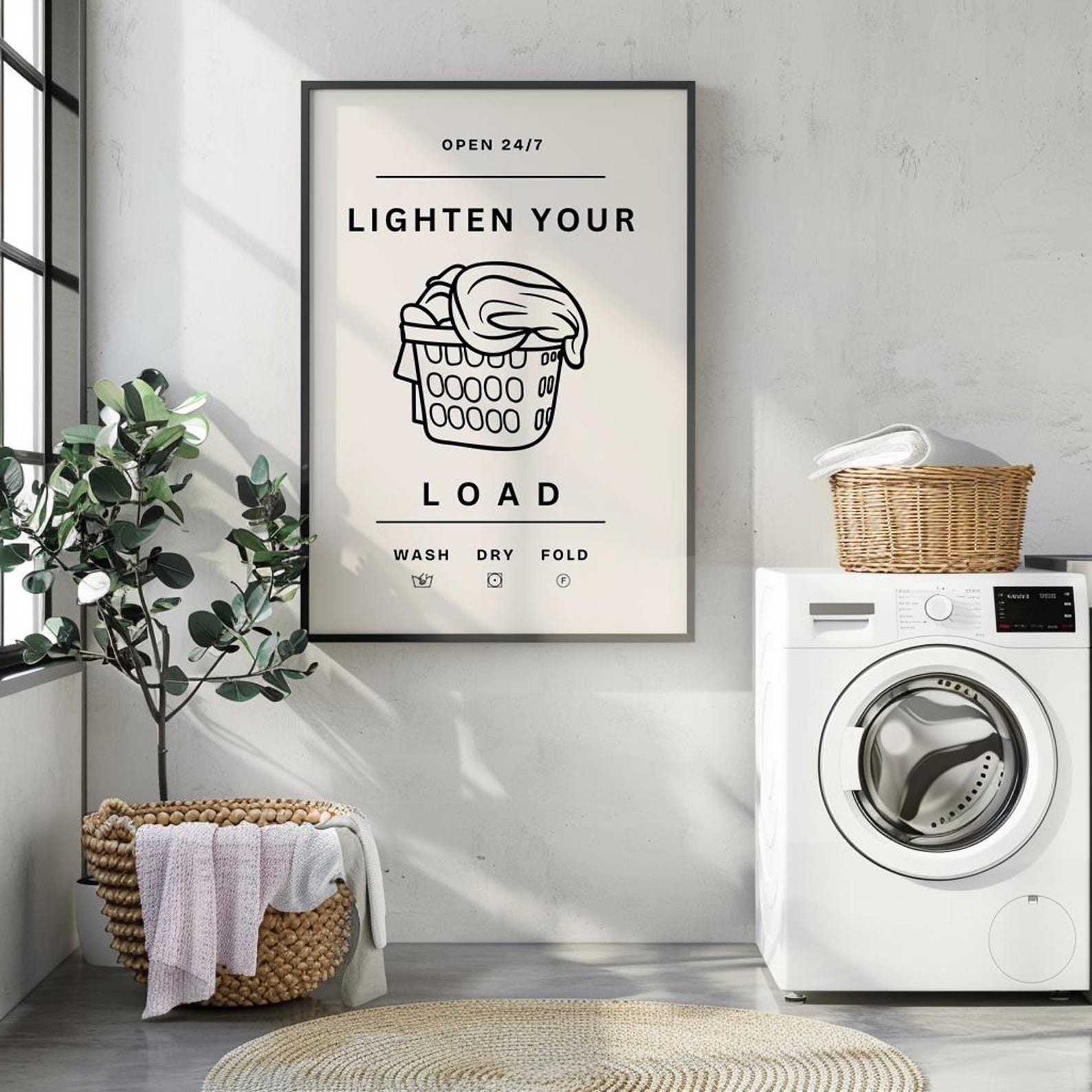 Funny Laundry Room Poster: Trendy Wash Room Art (digital Download) - Etsy