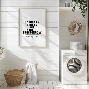 Laundry Room Print | Funny Wall Art Poster | Wash Room Decor | Trendy ...