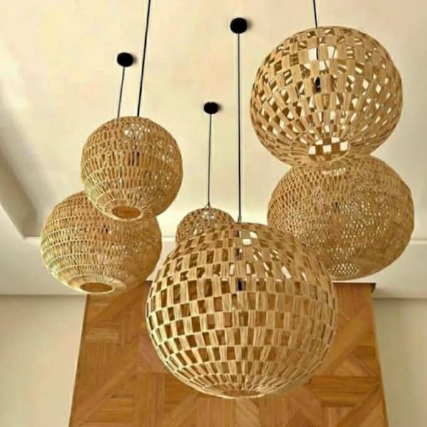 Raffia Lamp - Etsy