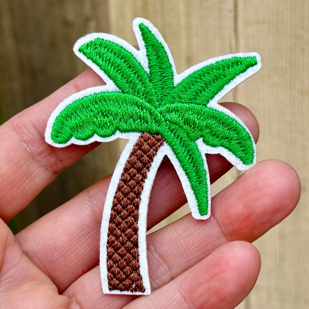 Palm Tree Iron on Patch Palm Tree Patch Palm Tree Badge Embroidery Palm ...