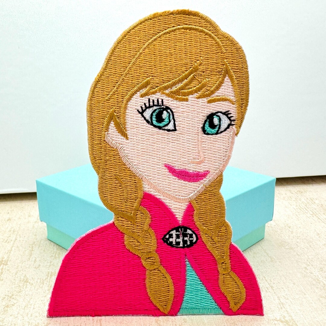 Princess Patch 4.8" Elsa Iron on Patch Anna Patch Embroidered Frozen ...