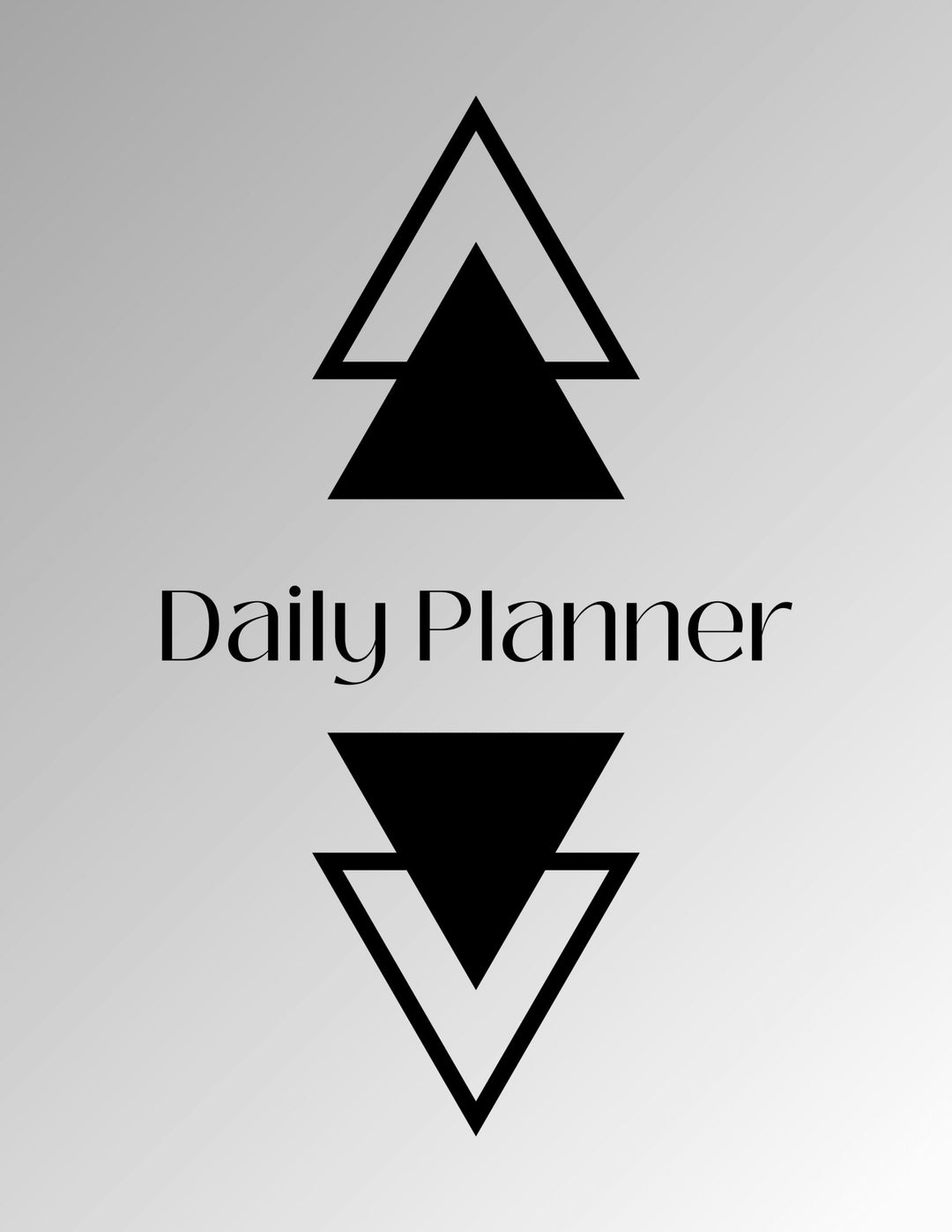 Printable Grey Daily Planner - Etsy