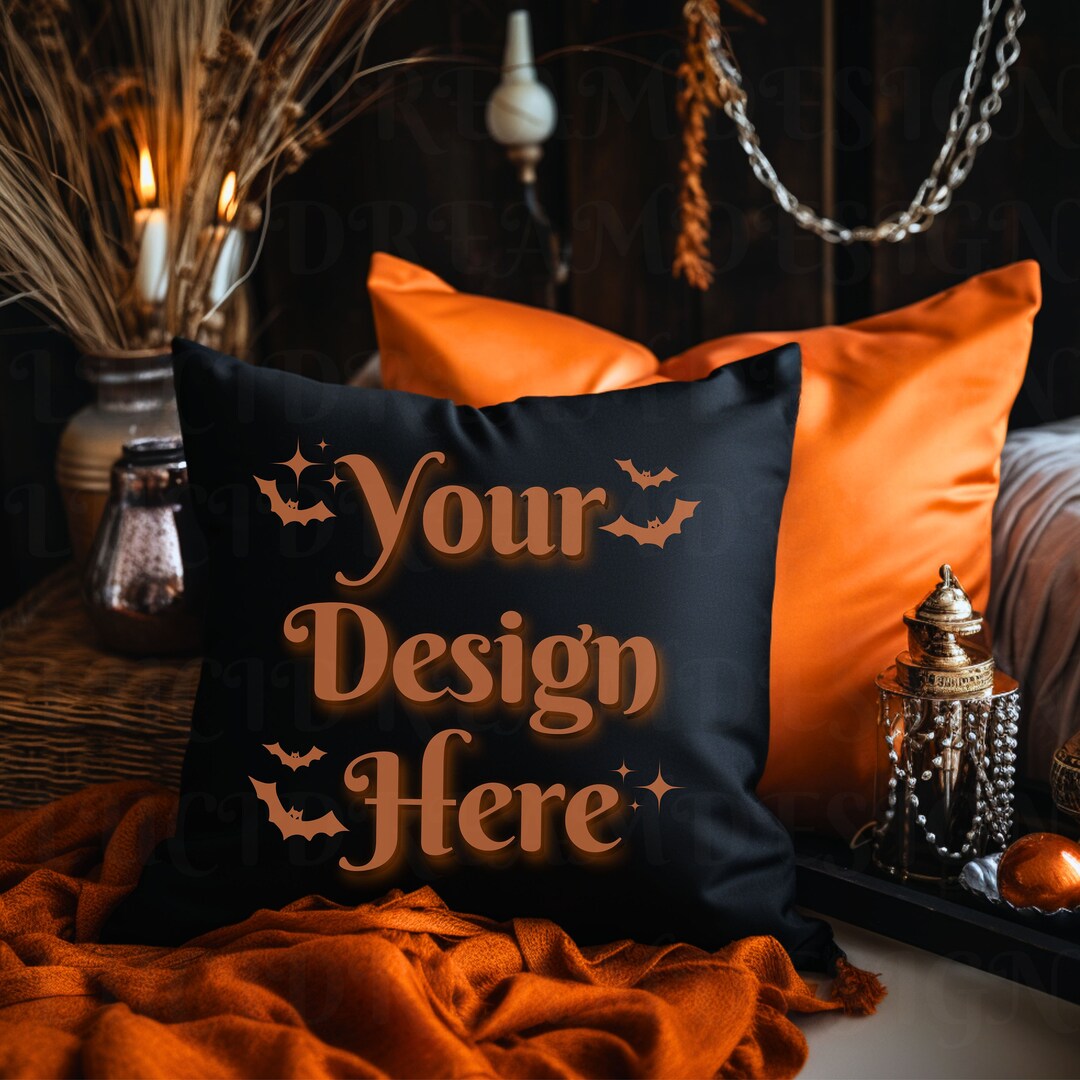 Pillow Mockup Styled Pillow Mockup Fall Mockup Throw Pillow Mockup ...