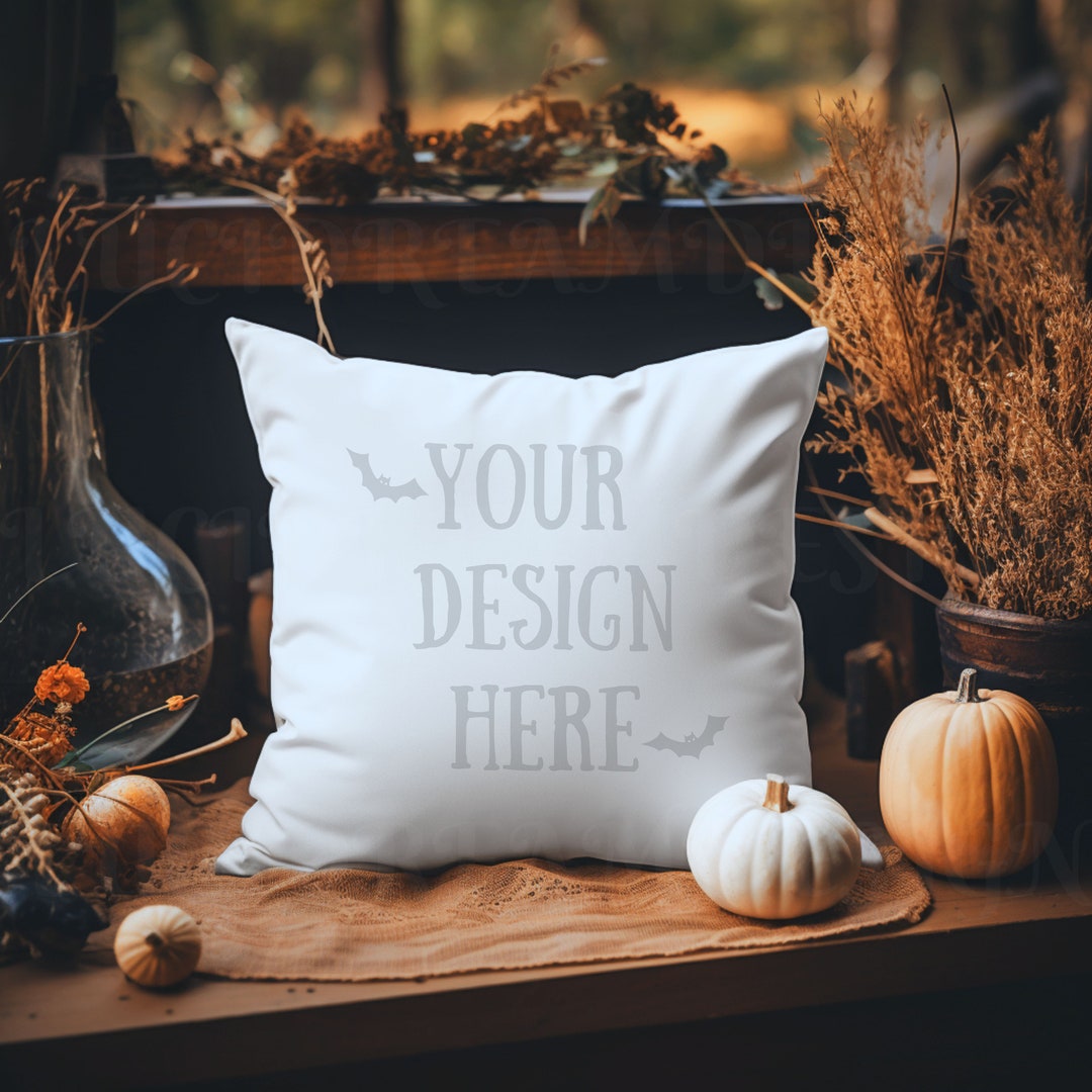 Pillow Mockup Styled Pillow Mockup Fall Mockup Throw Pillow Mockup ...