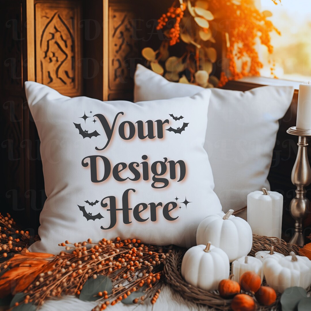 Pillow Mockup Styled Pillow Mockup Fall Mockup Throw Pillow Mockup ...