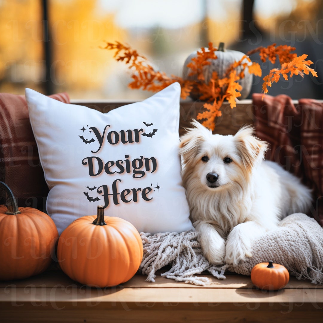 Pillow Mockup Styled Pillow Mockup Fall Mockup Throw Pillow Mockup ...
